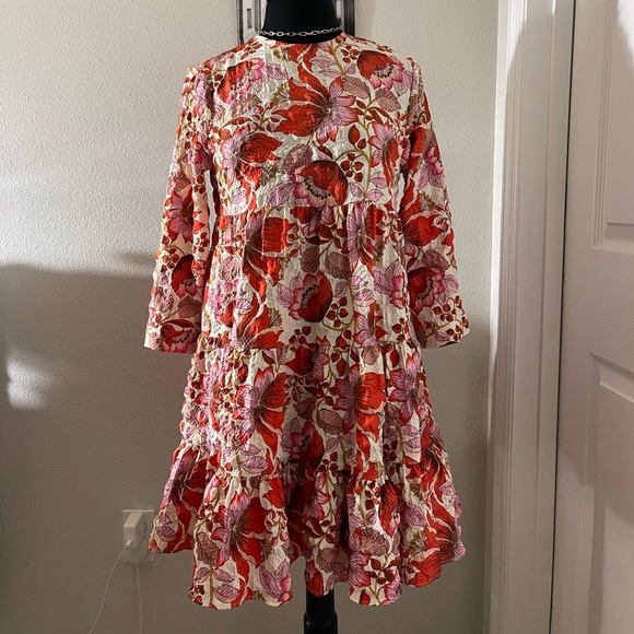 Zara | Dresses | Zara Sharon Dress With Flowers | Poshmark